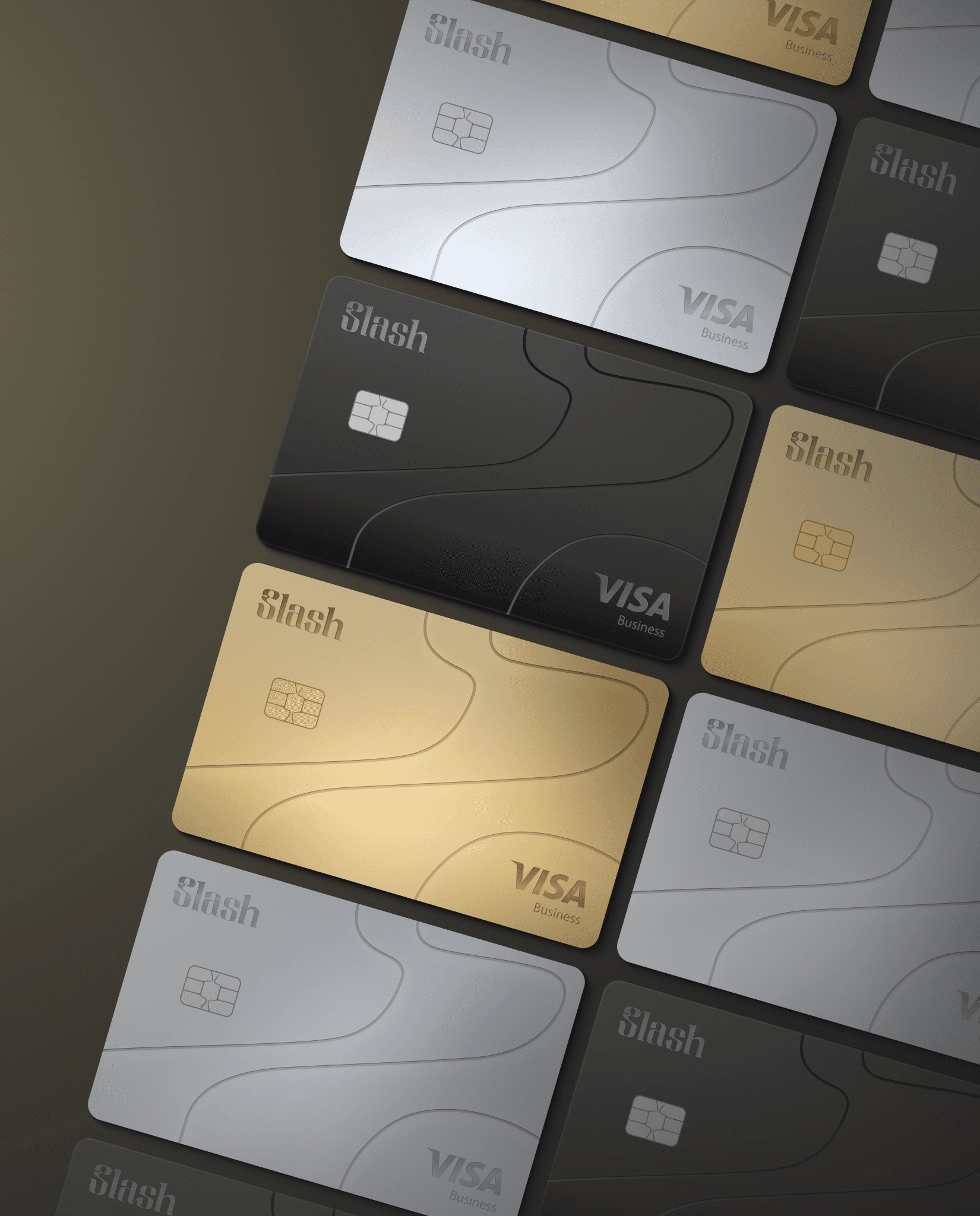 Slash credit cards background